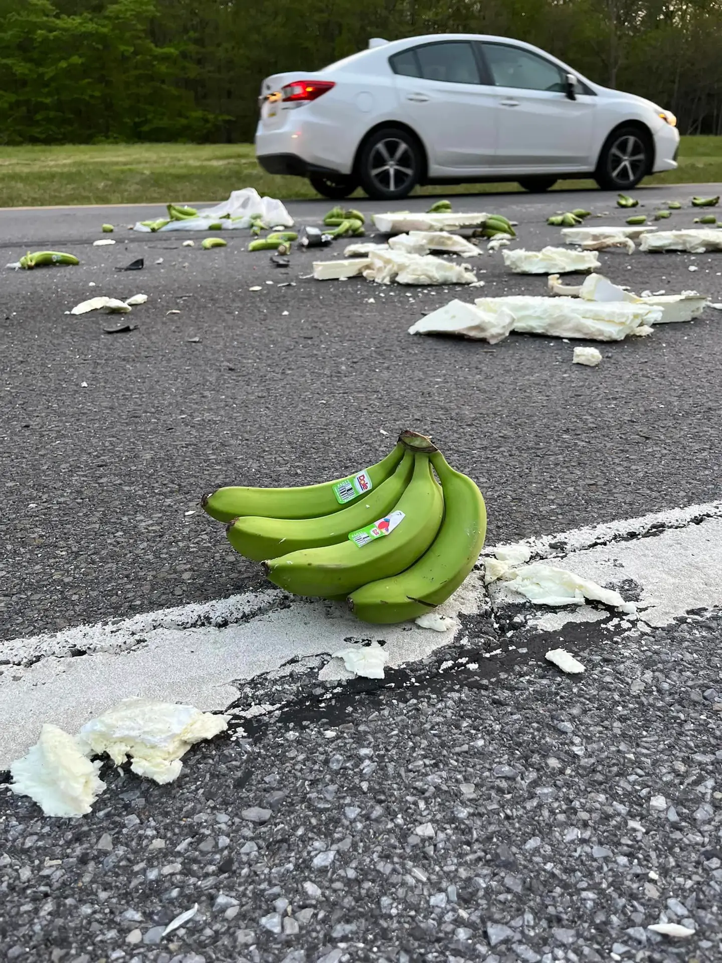 Banana Truck Crash - Lawrence Township Fire Department #1